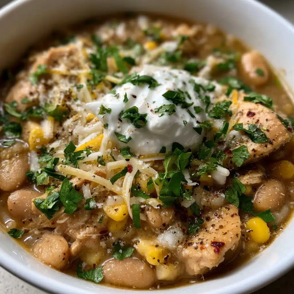 Slow Cooker White Chicken Chili